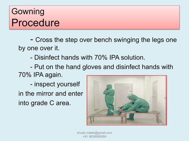Gowning procedure for Pharma Manufacturing Area | PPTX