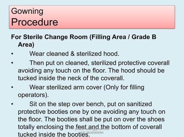Gowning procedure for Pharma Manufacturing Area | PPTX