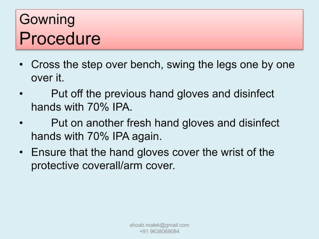 Gowning procedure for Pharma Manufacturing Area | PPTX