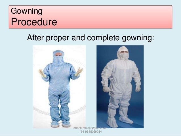 Gowning procedure for Pharma Manufacturing Area