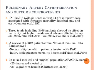 HAEMODYNAMIC MONITORING – CVP, PAC AND IBP | PPTX