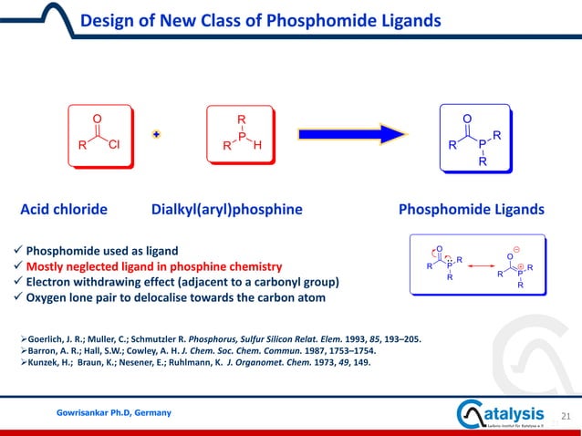 Applications of Phosphine ligands in Pd and Ru-Catalyzed Reactions | PPT