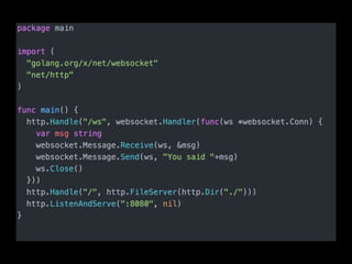 GoでWebSocket | PPT