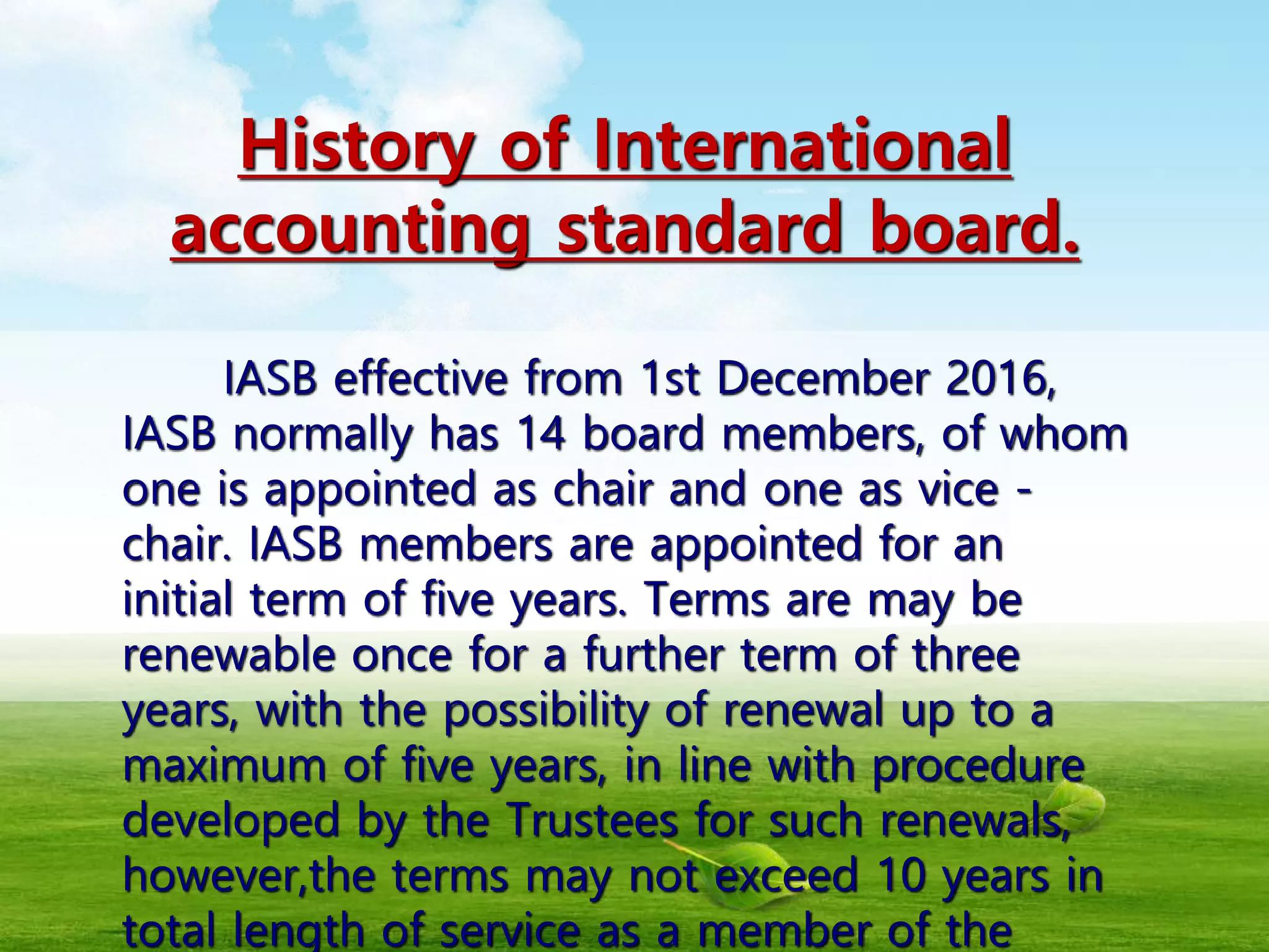 International Accounting Standard Board(IASB) - Structure | PPTX
