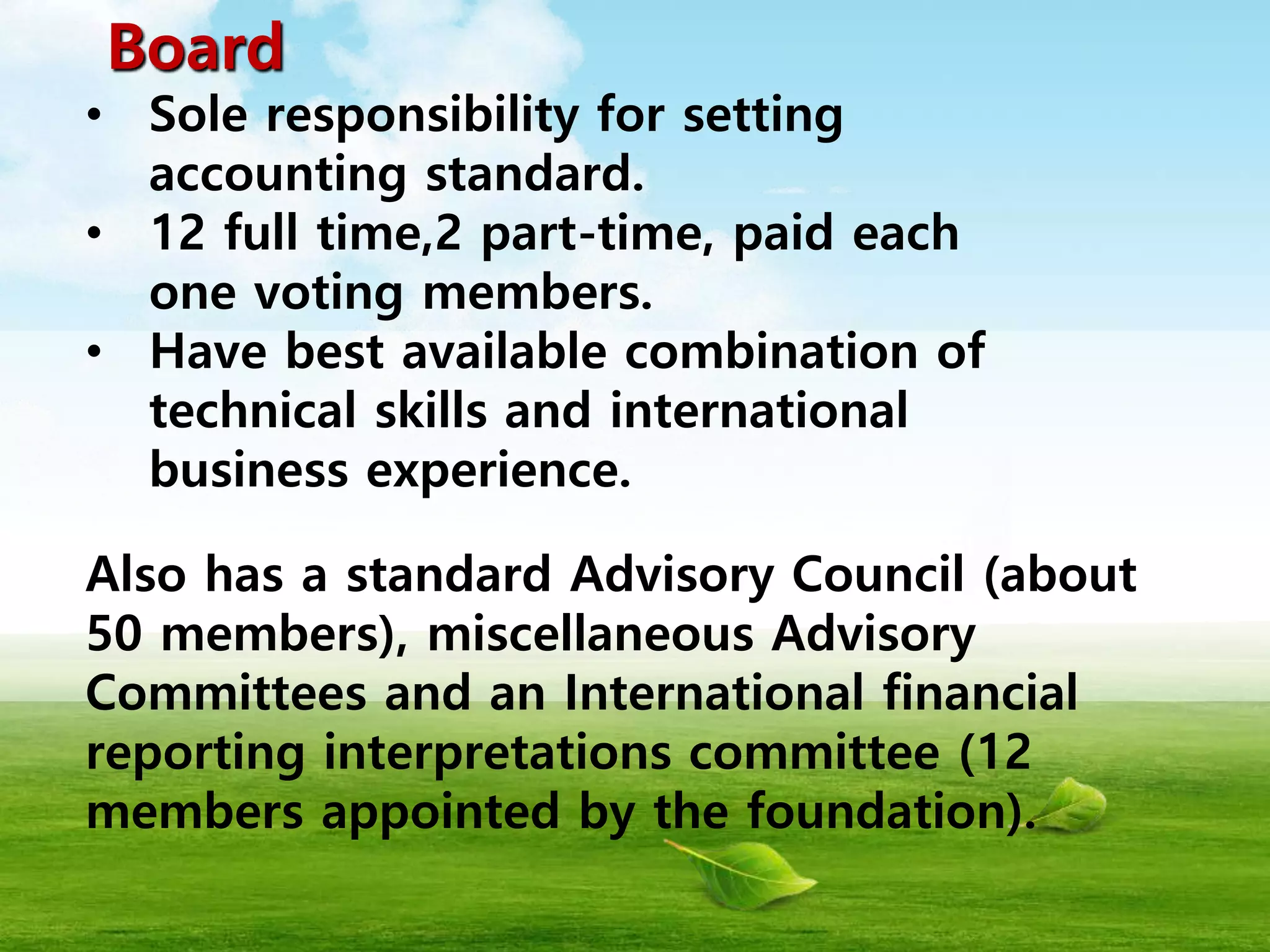 International Accounting Standard Board(IASB) - Structure | PPTX