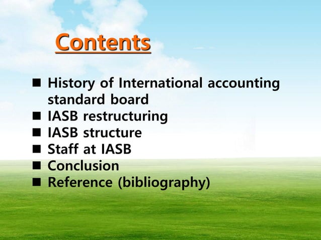 International Accounting Standard Board(IASB) - Structure | PPTX