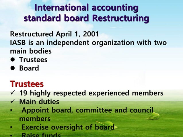 International Accounting Standard Board(IASB) - Structure | PPTX