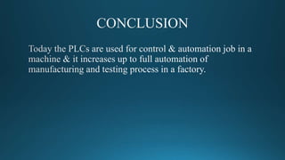 programable logic control using ladder logic | PPTX