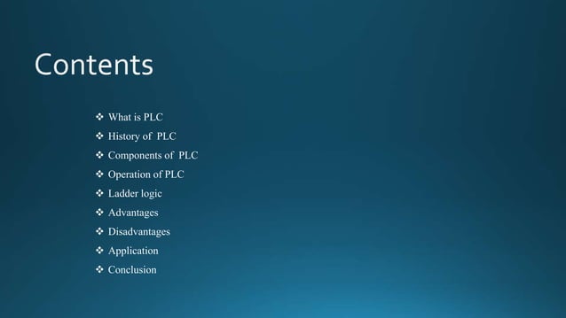 programable logic control using ladder logic | PPT