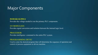 programable logic control using ladder logic | PPTX
