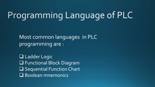 programable logic control using ladder logic | PPTX