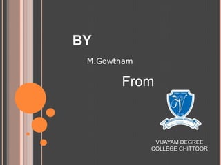 Gowtham kumar | PPTX