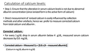 Hyper and hypocalcemia | PPTX