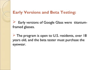 Google Glass ppt | PPT
