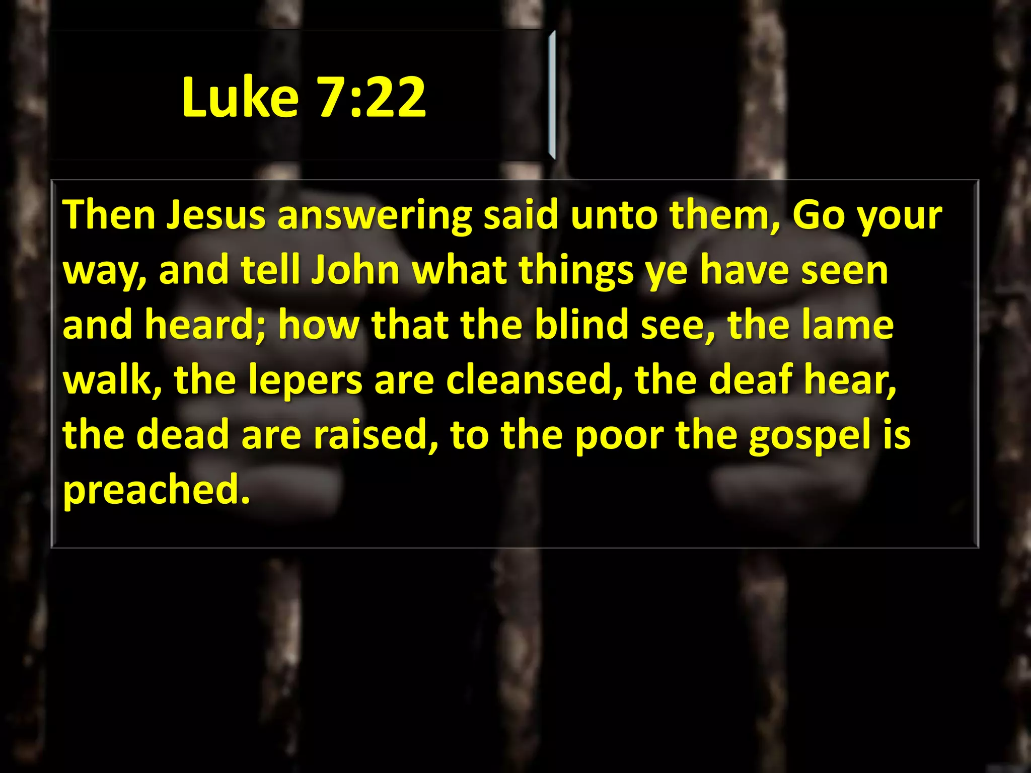 Go your way and tell John | PPTX