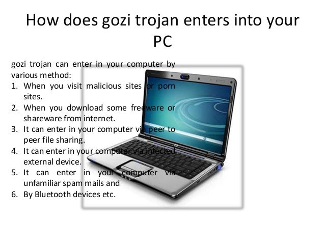 How to remove gozi trojan