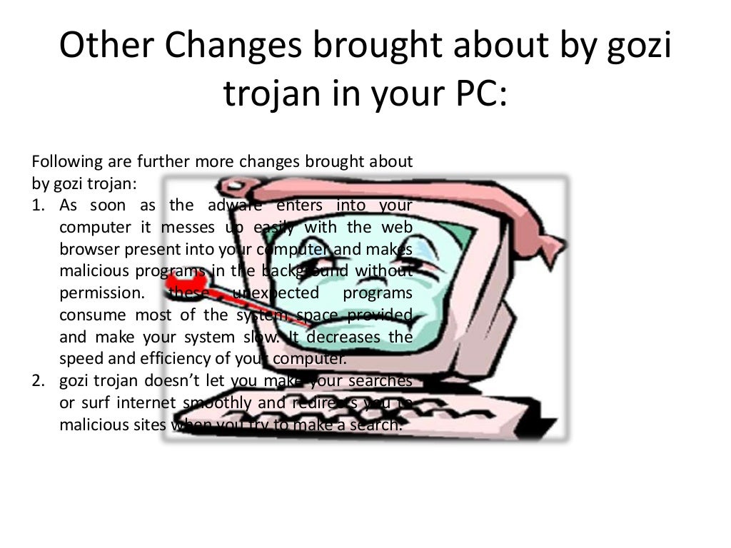 How to remove gozi trojan