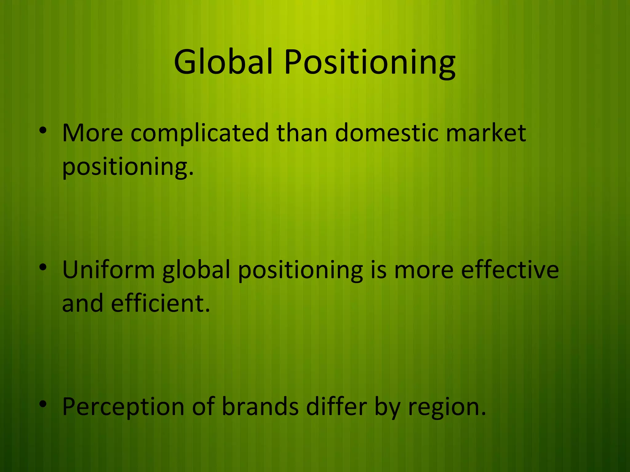 Global Positioning | PPT