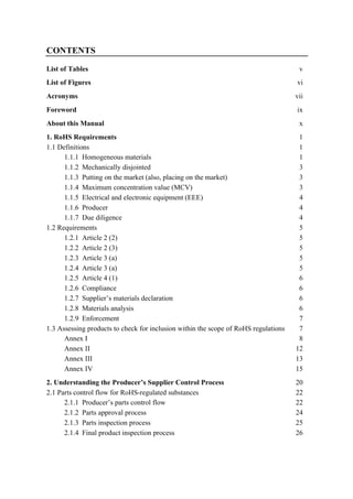 The Restriction of Hazardous Substances (RoHS) Manual for SMEs | PDF