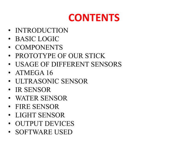 smart blind stick | PPTX | Computer Peripherals | Computing