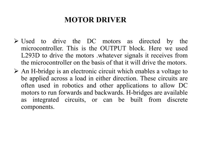 Four Quadrant Dc Motor Speed Control With Microcontroller Pptx Radio Control Hobbies