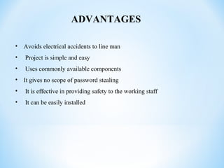 PASSWORD BASED ON/OFF CKT BREAKER | PPT