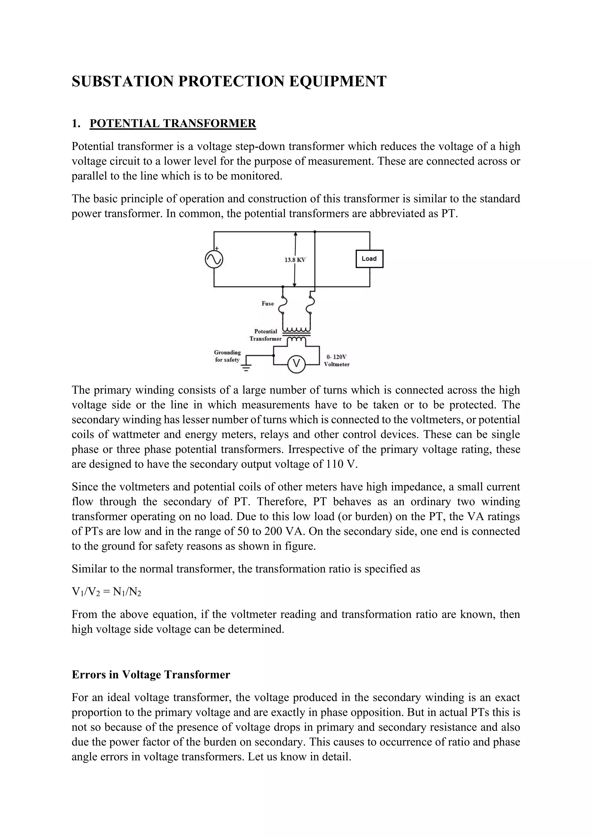 Design of substation (with Transformer Design) | PDF