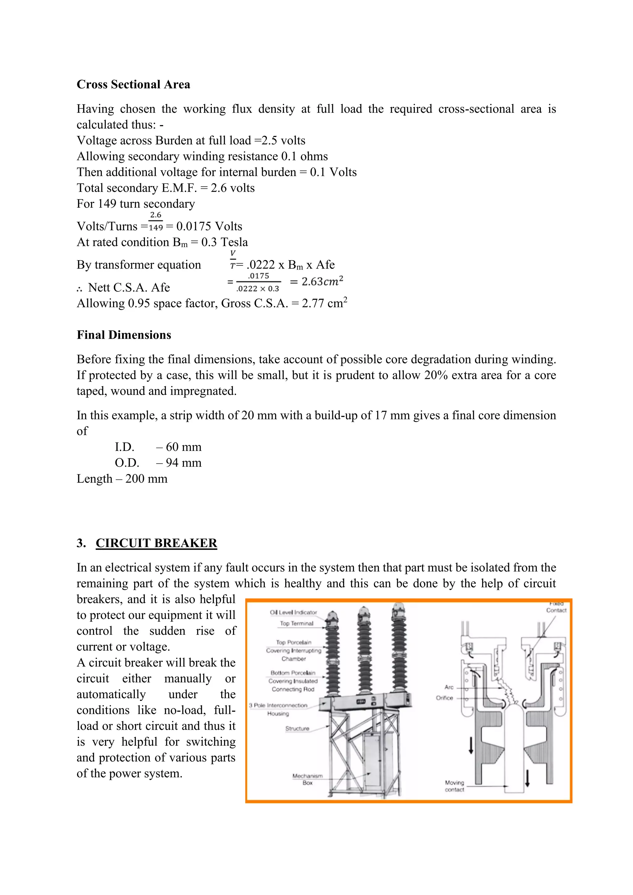 Design of substation (with Transformer Design) | PDF