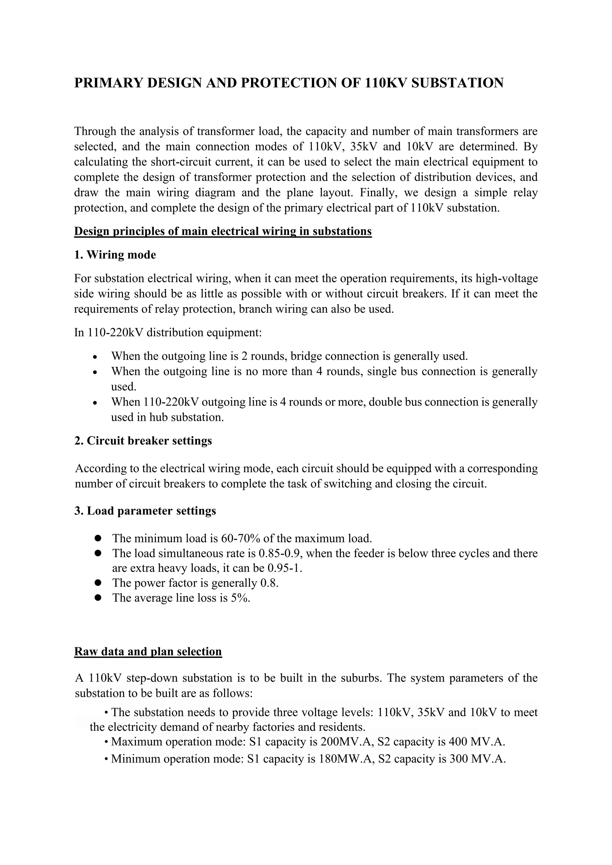 Design of substation (with Transformer Design) | PDF