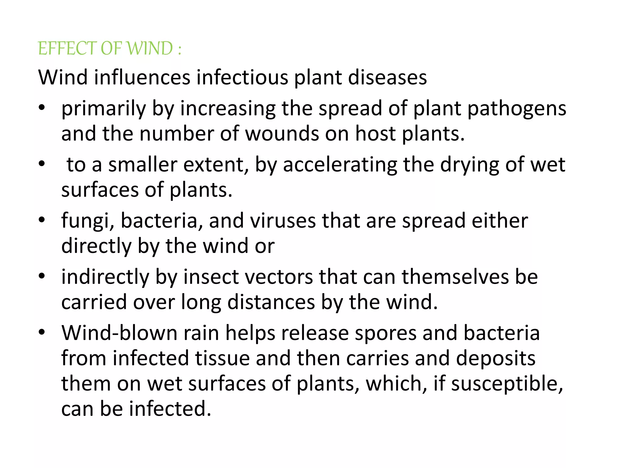 IMPACT OF CLIMATIC PARAMETERS ON PATHOGEN, INSECT PESTS AND CROP ...