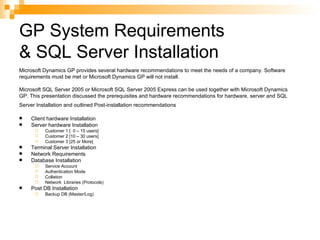 Gp Installation Presentation | PPT