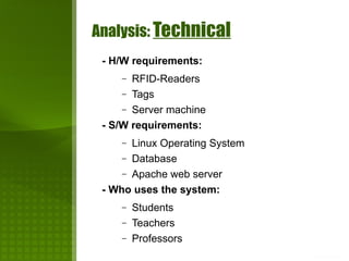 Java Based RFID Attendance Management System Graduation Project ...