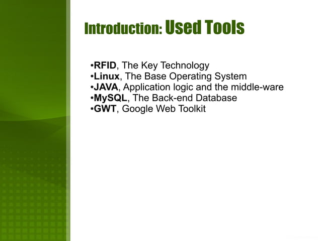 Java Based RFID Attendance Management System Graduation Project ...