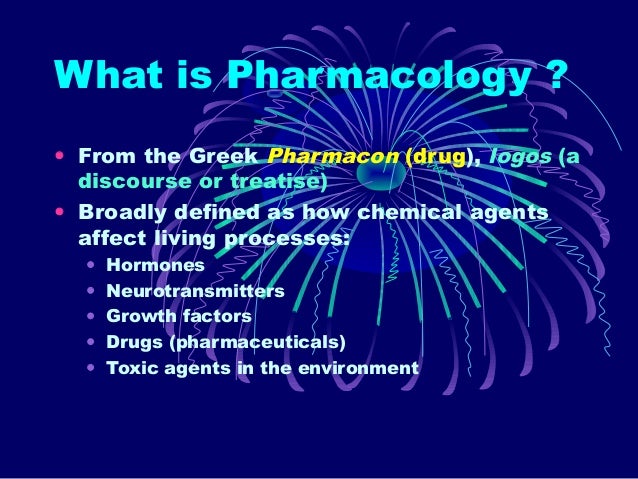 Pharmacology Definition