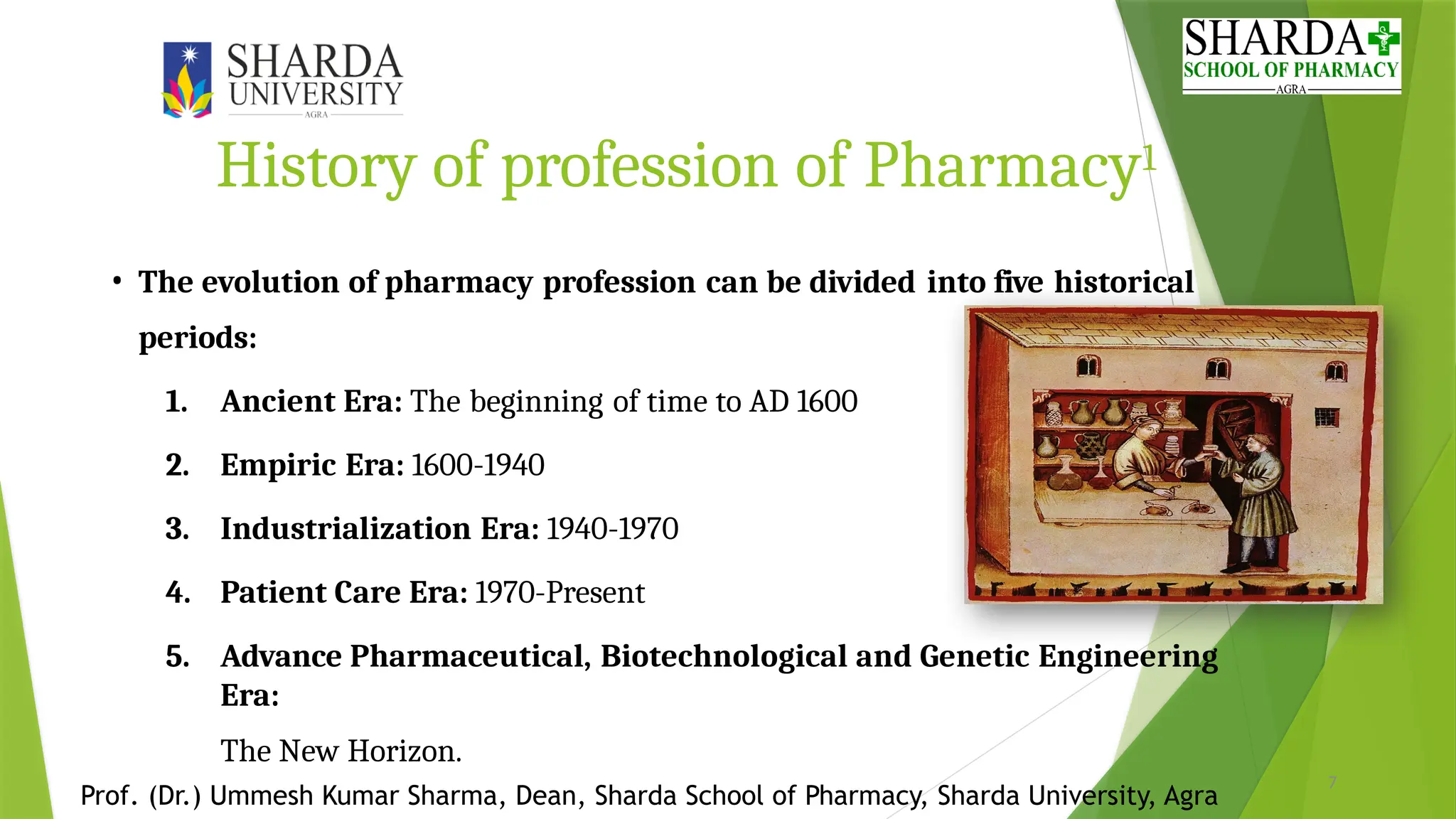 Historical background and development of profession of pharmacy | PPTX