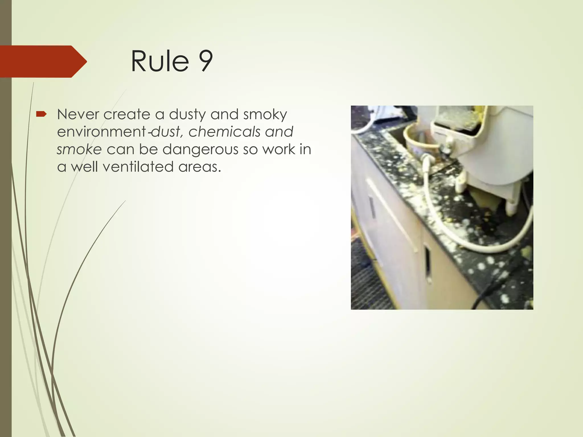 Dental laboratory rules and safety guidelines | PPTX
