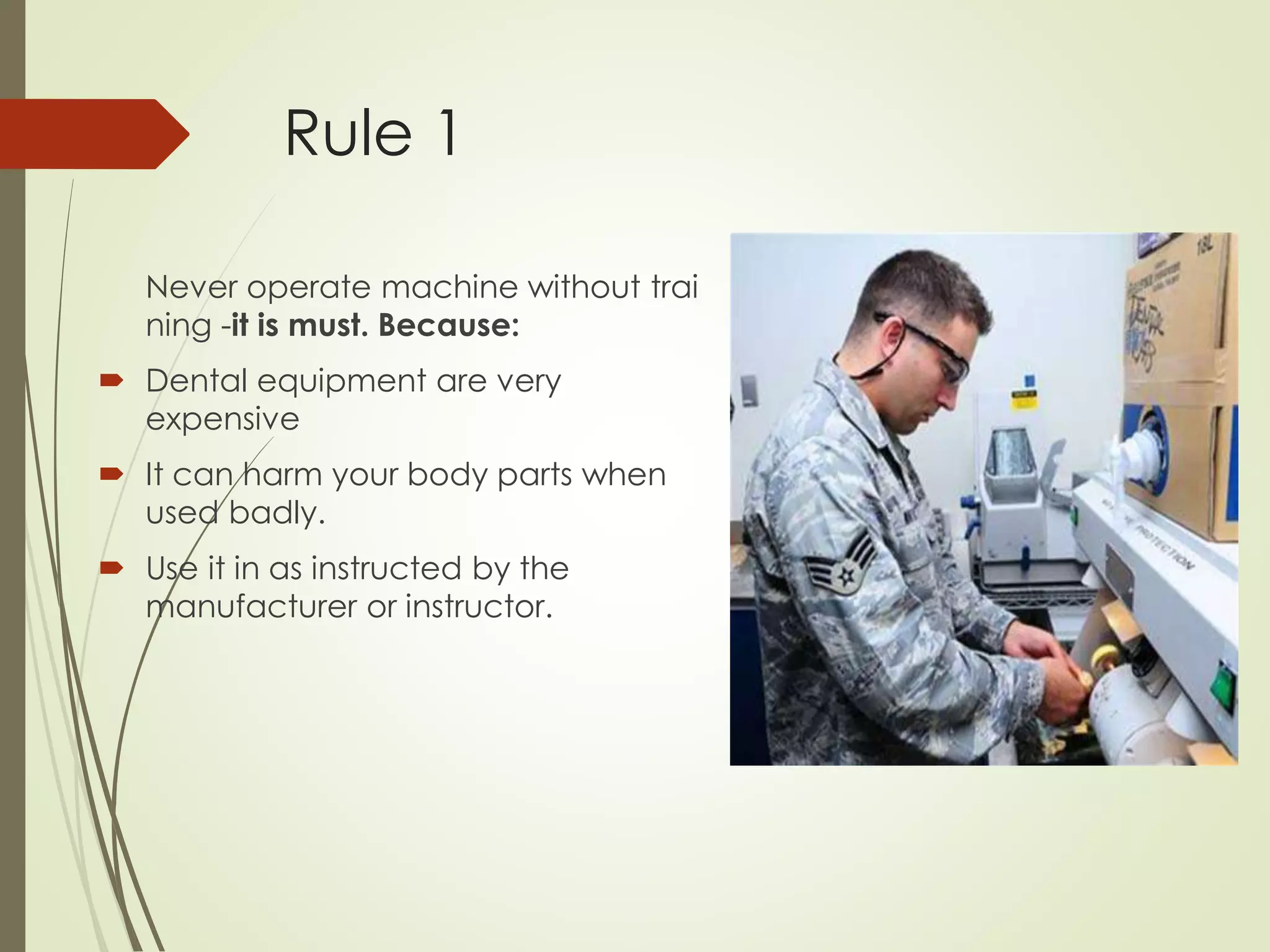 Dental laboratory rules and safety guidelines | PPTX