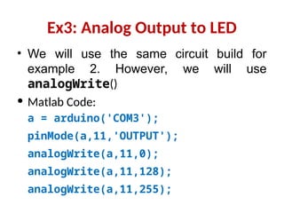 GP106 - Arduino programming with matlab pdn ac lk | PPT