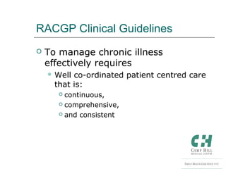 General Practice / Pharmacist Patient Centred Integrated Care | PPT