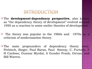 Gp 11 dev't depen. perspt | PPT