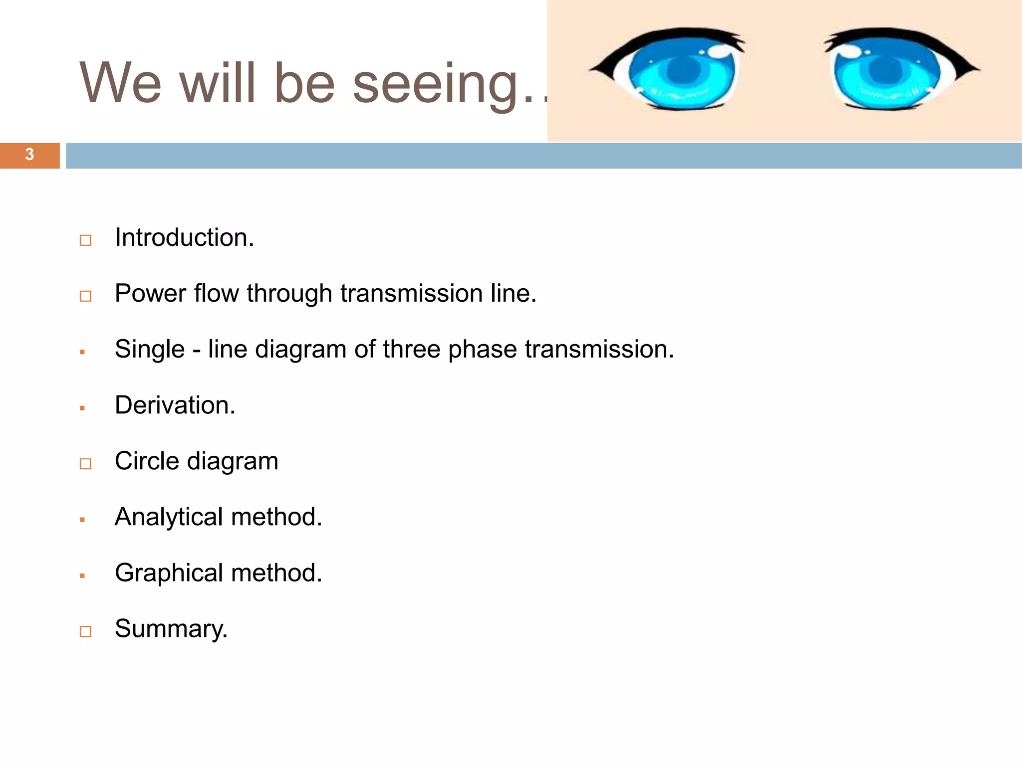 Power flow through transmission line. | PPTX