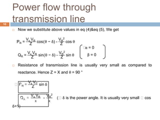 Power flow through transmission line. | PPTX