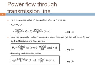 Power flow through transmission line. | PPTX