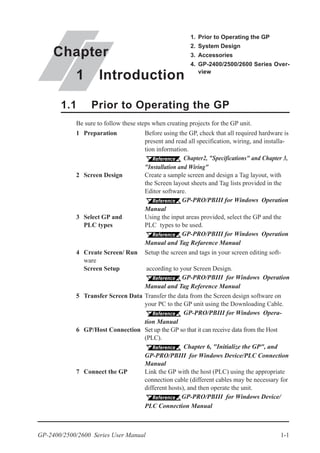 Proface GP2400, GP2500, GP2501, GP2600 manual | PDF