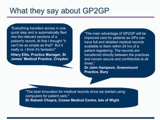 GP2GP Overview: How does the GP2GP Record Transfer Process Work? | PPT