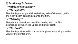 GP 4 (DENTAL RADIOGRAPHY).pptx24d77777754e | PPTX