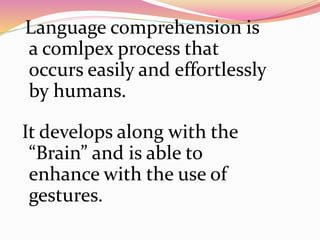 Comprehension theory | PPT
