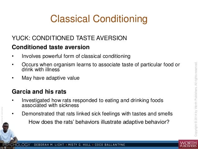 Taste Aversion Classical Conditioning