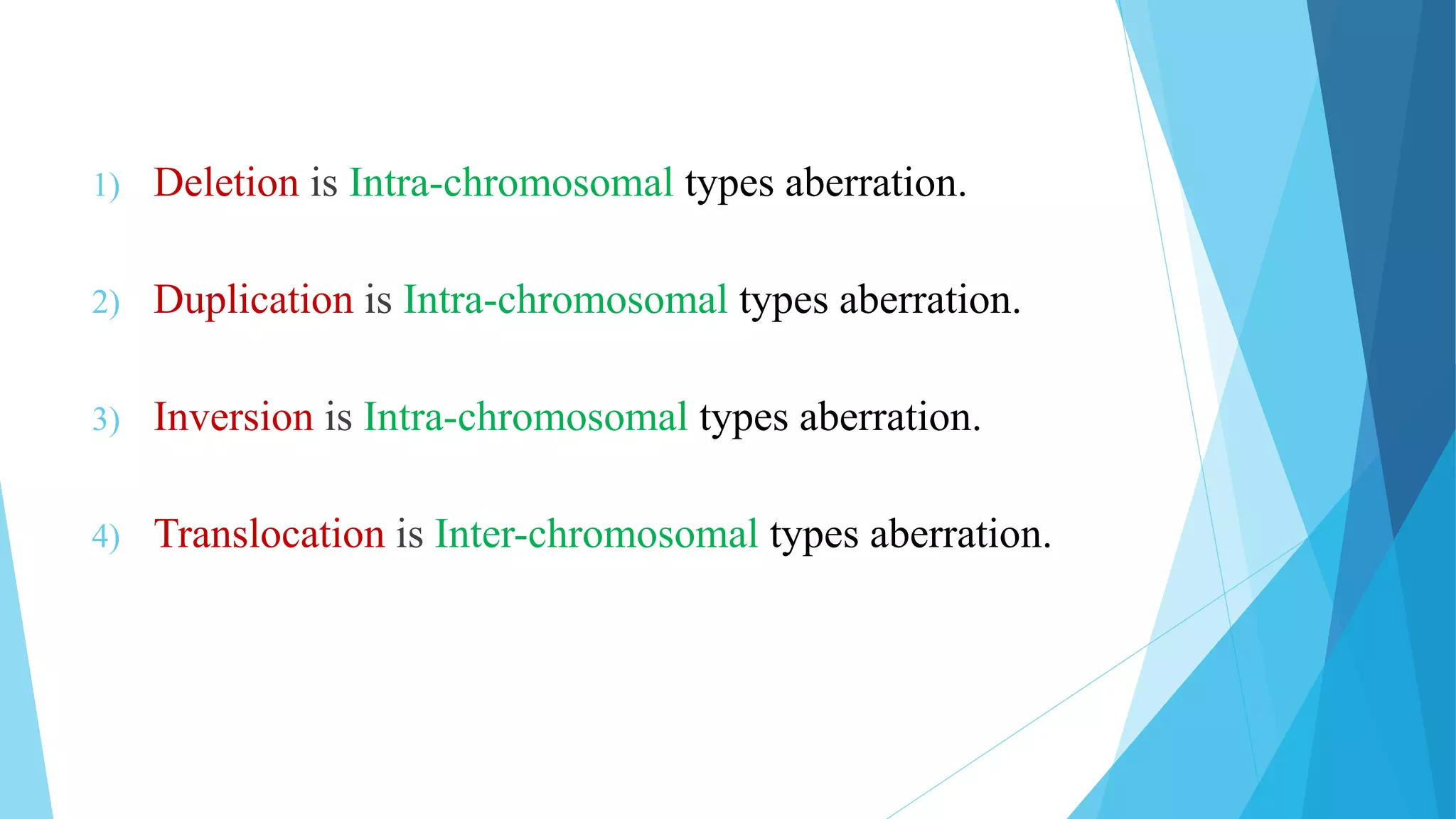 Chromosomal aberrations, utilization of aneuploids, chimeras and role ...