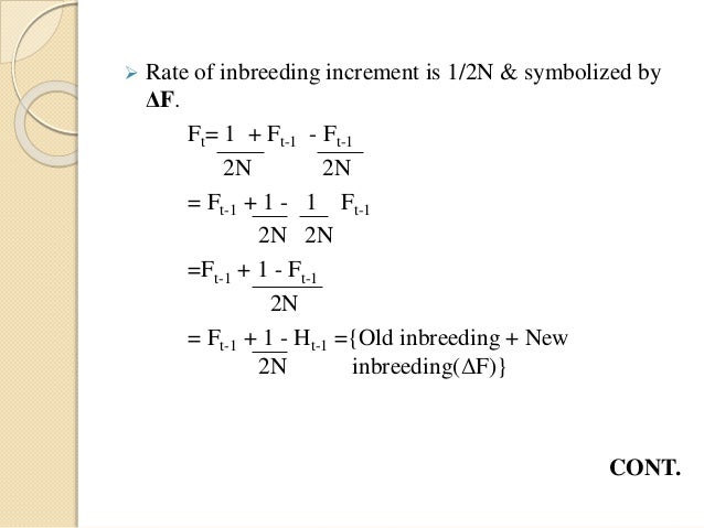 Non Random Mating to change Genetic Equilibrium through Inbreeding